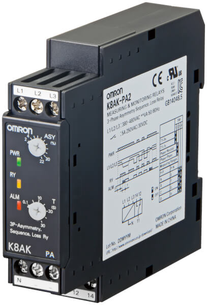 3-phase Motor Protection Relays | OMRON, Europe