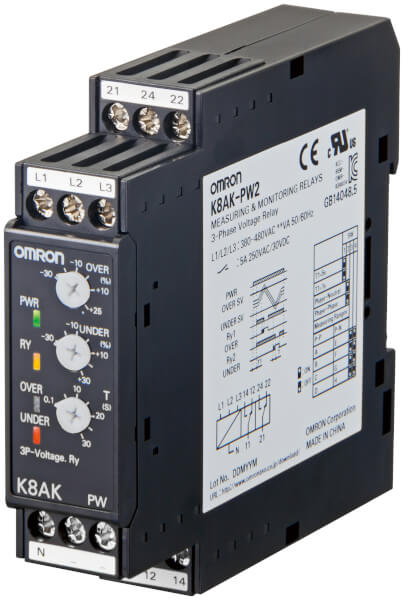 3-phase Motor Protection Relays | OMRON, Europe