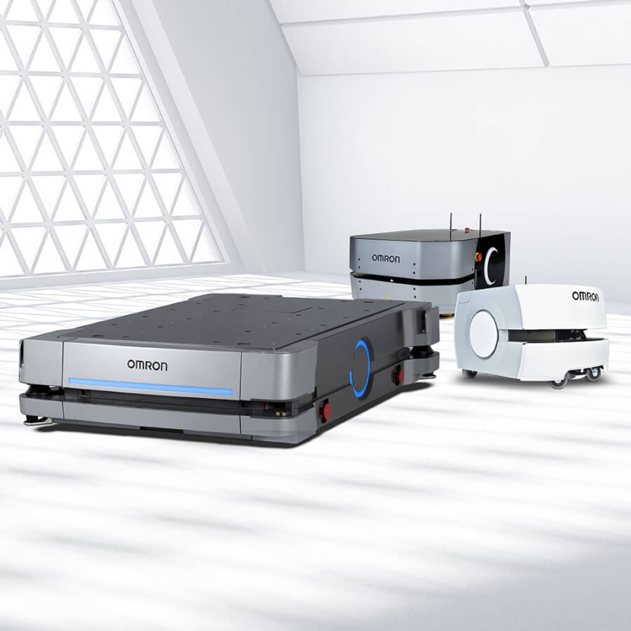 Découvrez la gamme de robots mobiles autonomes OMRON | OMRON, France