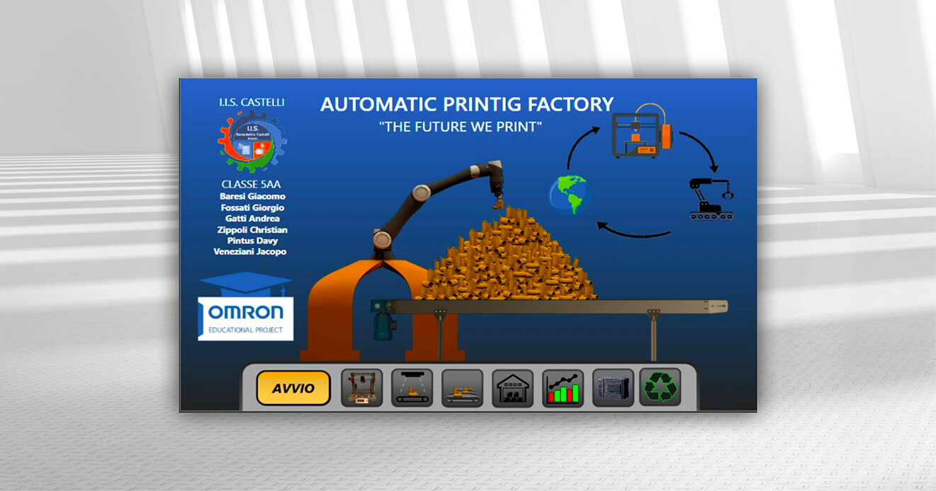 Smart Project 2021 | Automatic 3D printing factory | OMRON, Italia